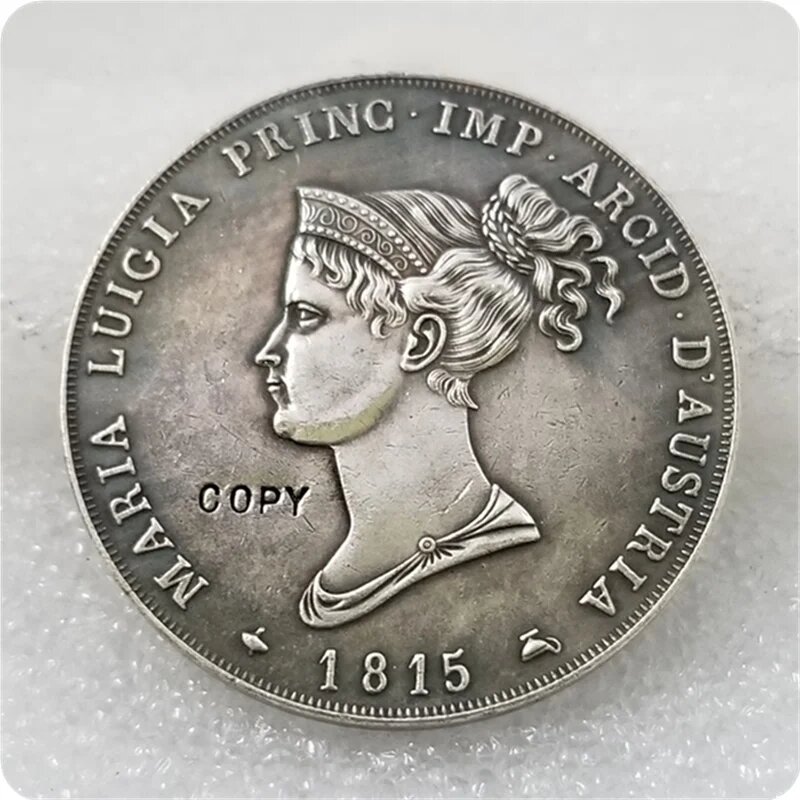 Копии монет Ducato di Parma 5 Лир, 1815, DASHUMIAOCOIN