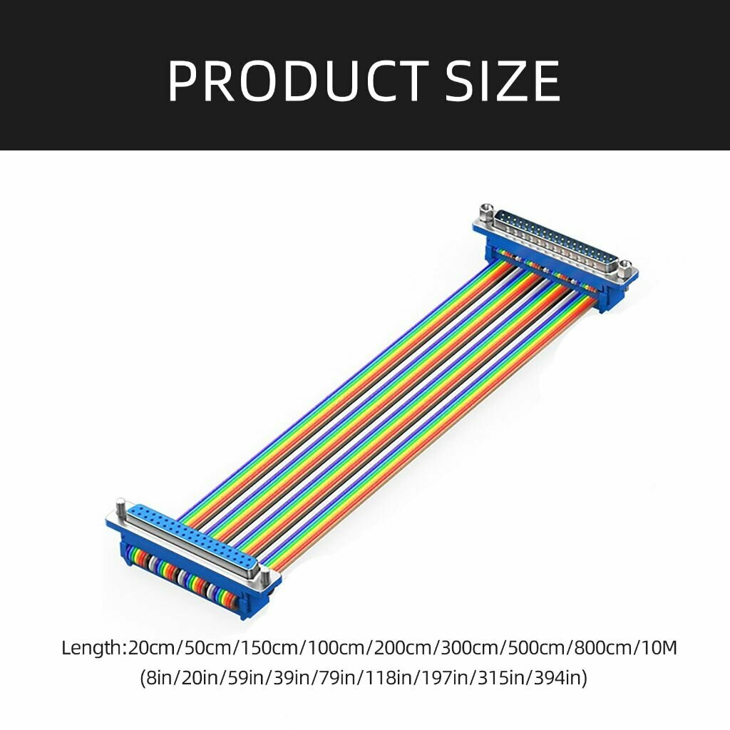 Высокоскоростной кабель для передачи данных DB37 Cable Wire D-Sub с 37-контактными разъемами линейки