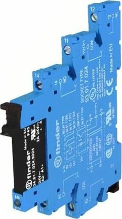 Реле FINDER 38.81.7.024.9024 твердотельное постоянного тока интерфейсное питание 24В DC 1 шт