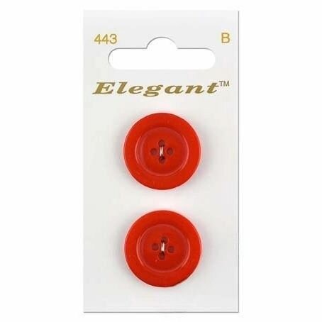 Пуговицы BLUMENTHAL LANSING "Elegant", красные, 22 мм, 2 шт