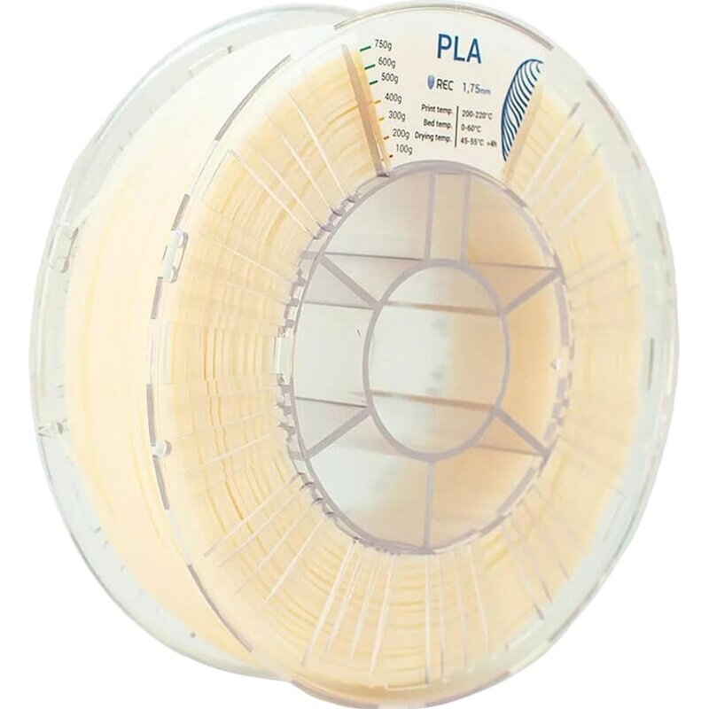 Катушка для 3D-принтера REC PLA пластик, 1,75 мм, цвет Натуральный (RR1S2114)