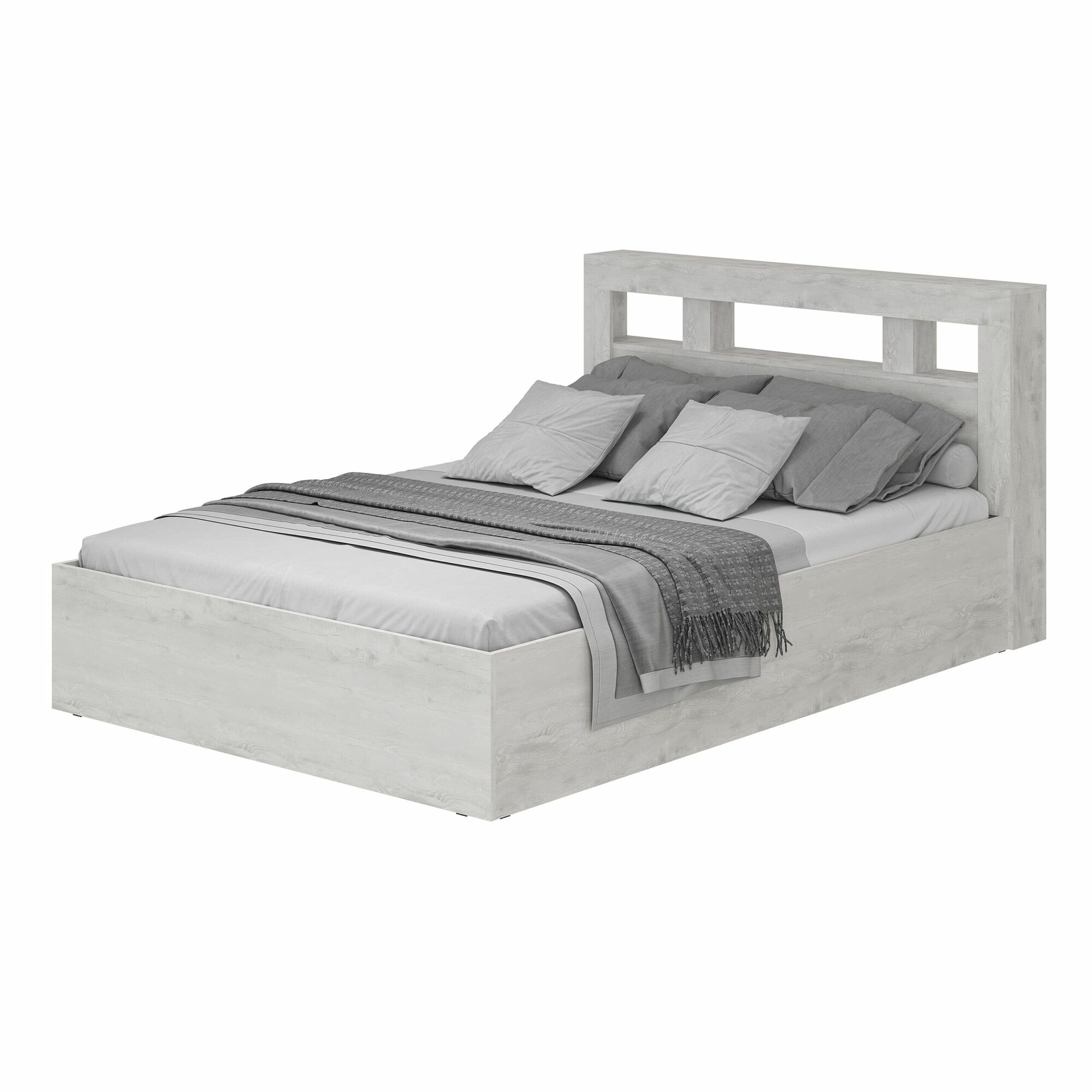 Каркас кровати Прима КР-11 1,4 м (без основания), Бетон пайн светлый