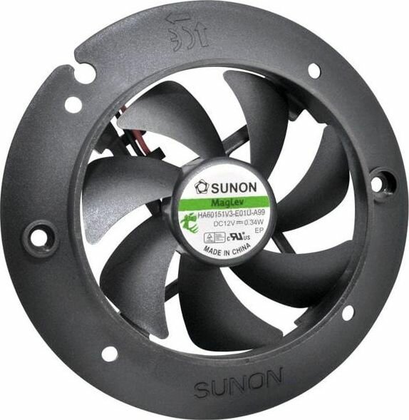 Вентилятор SUNON HA40101V3-E00U-A99 Вентилятор DC осевой 12ВDC d48,9x10,6мм 7,65м3/ч 13,1дБА 1шт
