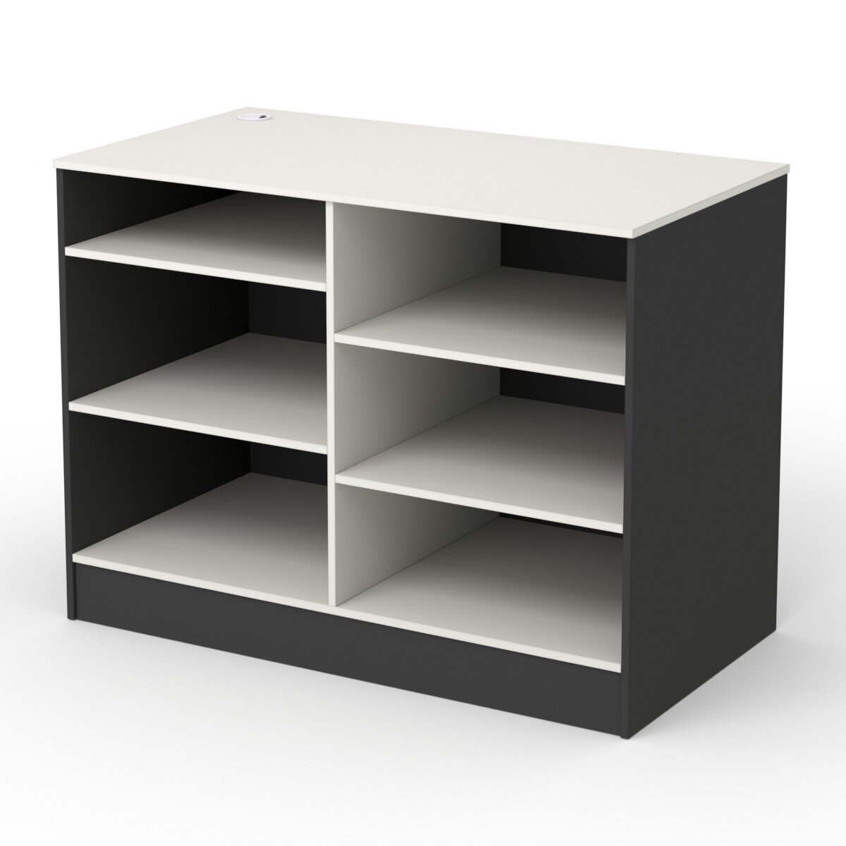 Кассовый стол "ривьера" №2А, Черный и Белый. Производитель товара - компания Westcom.