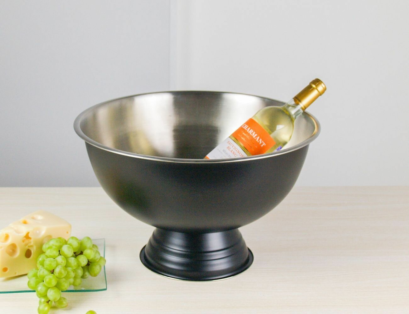 Емкость для охлаждения напитков или подачи крюшона аччайо блэк, нержавеющая сталь, 40х24 см, Koopman International A12441300