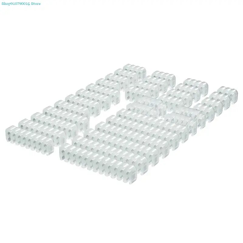 Акриловые держатели для кабелей, 34 шт, White with-clear