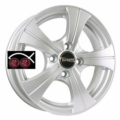 Колесный диск Tech Line 410 5x14 4x98.0 ET32 D58.6 серебристый
