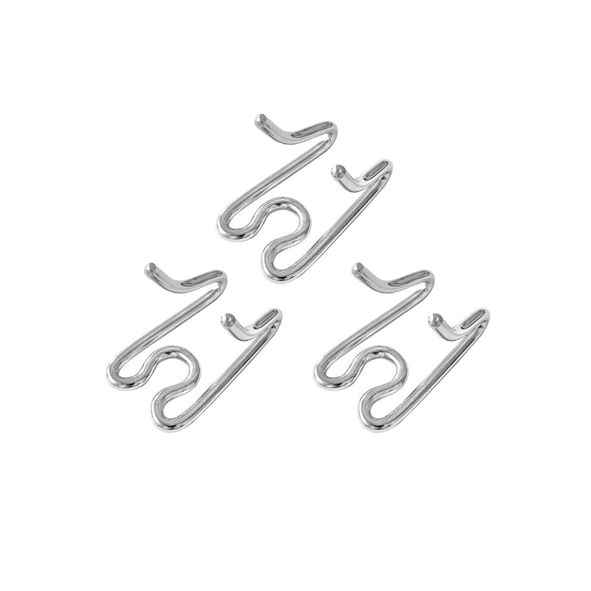 Звено строгий ошейник для собак 3,2 мм, комплект из 3 шт, хромированная сталь, Zoo One, 3003201-3