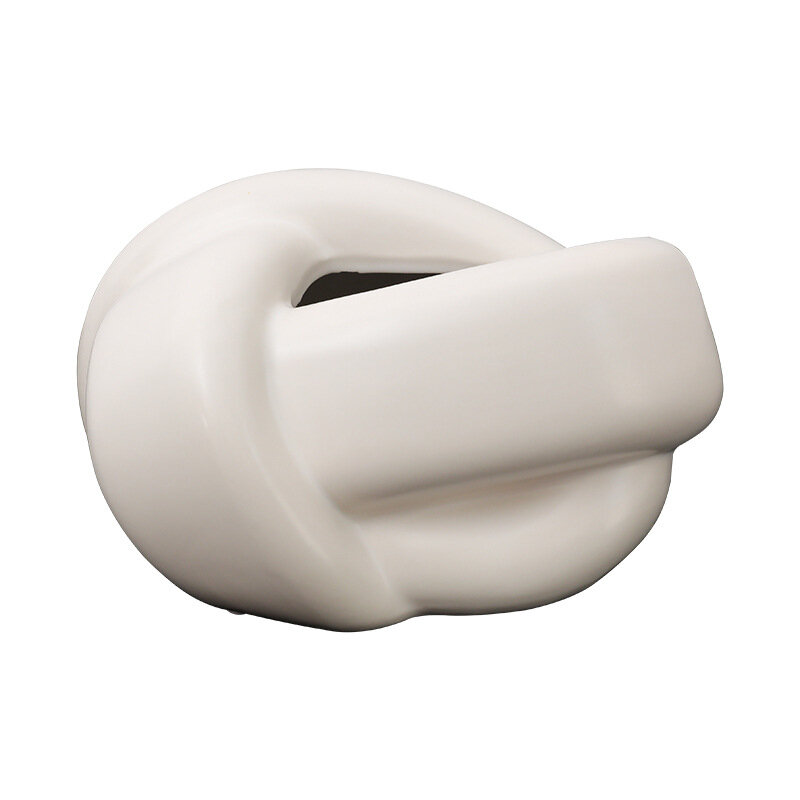 Керамическая крышка для коробки салфеток Creative Knot, уникальный современный держатель для салфеток, держатель для журнального столика в гостиной, декоративный держатель для салфеток, держатель для бумаги, украшение для дома