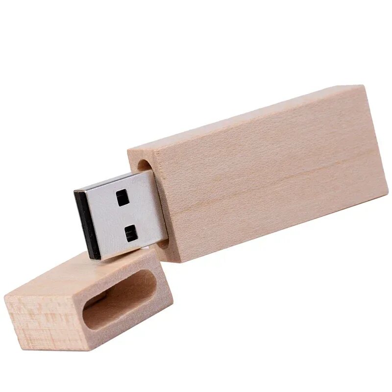 JASTER USB 2.0 флэш-накопитель деревянный 128 ГБ 8GB, Maple wood