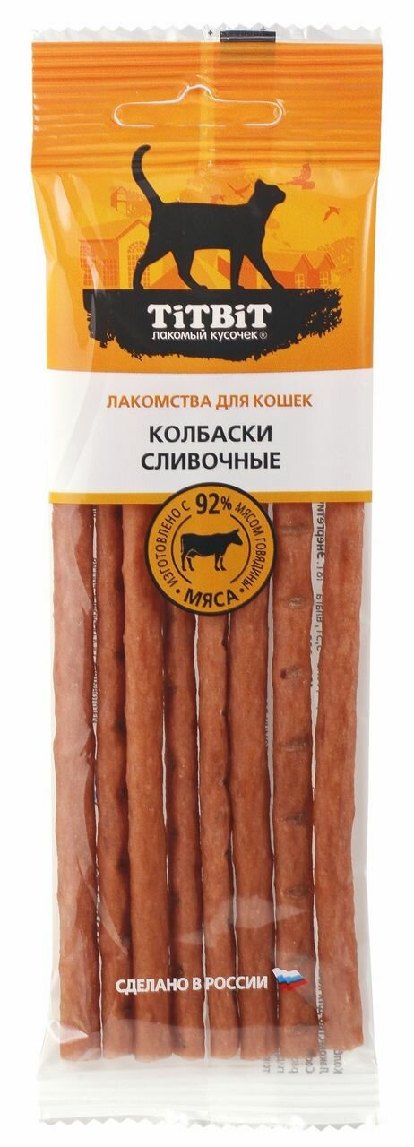 Лакомство Titbit для кошек колбаски сливочные, 30г