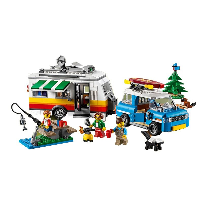 LEGO Creator 3 in 1 Caravan Family Holiday Plastic Building Blocks 601 1000pcs 31108 null