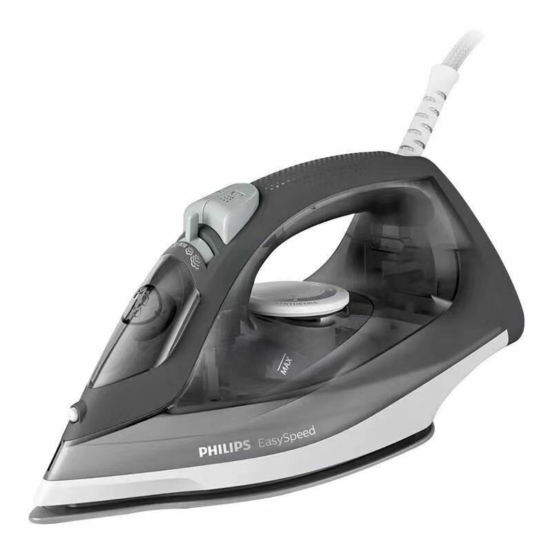 Электрические утюги PHILIPS серые, 2200 Вт, с паром, система самоочистки, антипригарное покрытие