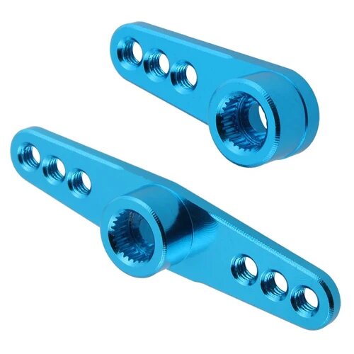 Алюминиевые рулевые рычаги сервопривода 25т для Futaba Savox Power HD HSP MG995 MG996 Blue