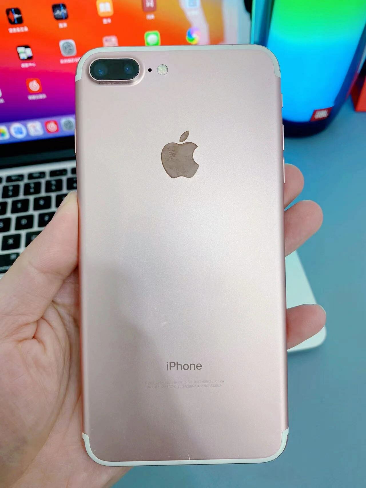 IPhone 7 Plus 32GB 95% Нового Состояния С Сканером Отпечатков Пальцев Розовое Золото