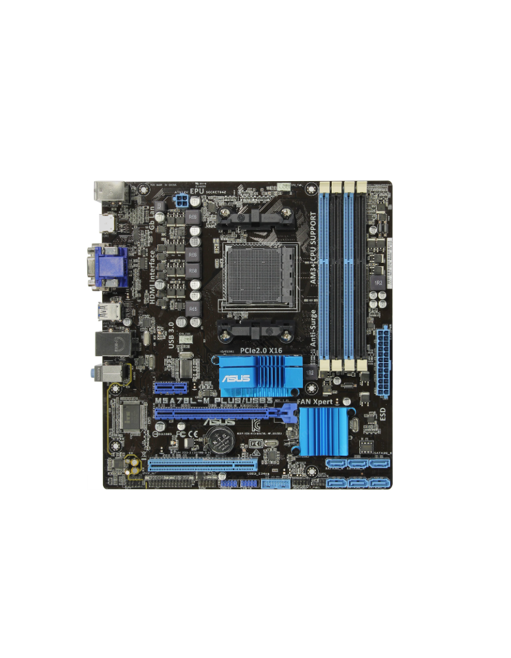 Материнская плата ASUS M5A78L-M PLUS/USB3, Socket AM3+, 4DDR3, MicroATX
