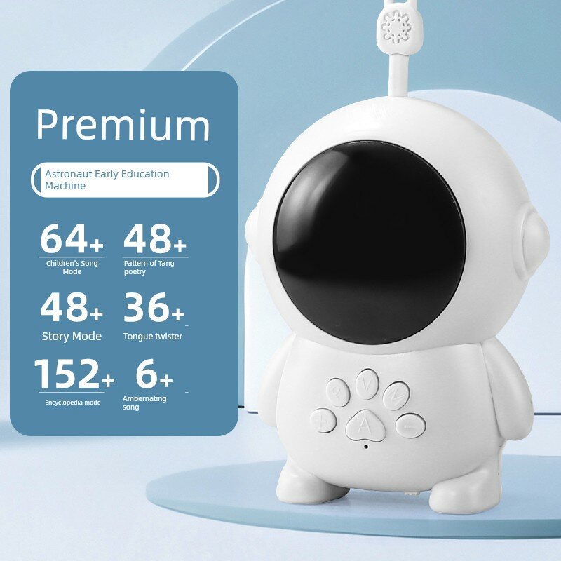 Музыкальная игрушка-рассказчик «Космонавт», проигрыватель детских рифм, обучающая машина для раннего развития малышей,