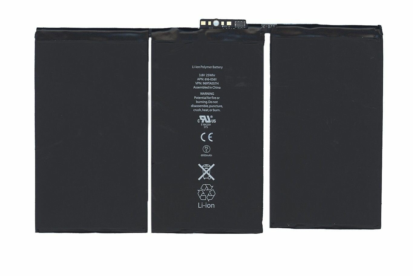 IPad 2 (A1376) (Li-ion Polymer Battery 3.8V 25Whr Аккумулятор