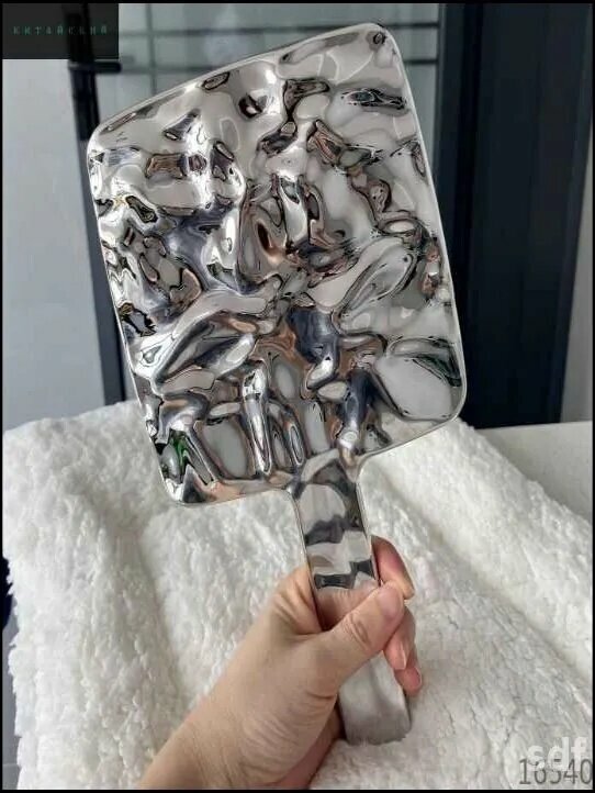 Зеркало карманное "Серебряное зеркало", 16 см х 28 см, 1 шт