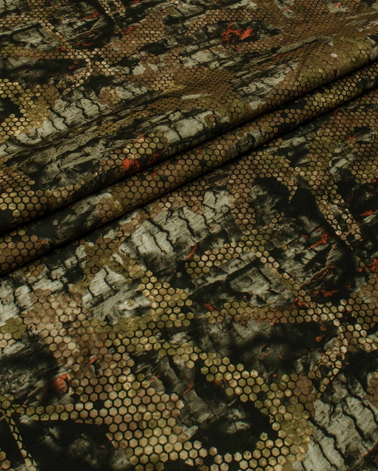 Ткань мембрана для спецодежды Алова камуфляжная, отрез 1 м*148 см, цвет хаки