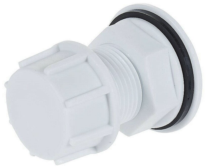 Отвод из бака 1" в сборе, врезка в бочку для организации полива, 2 штуки