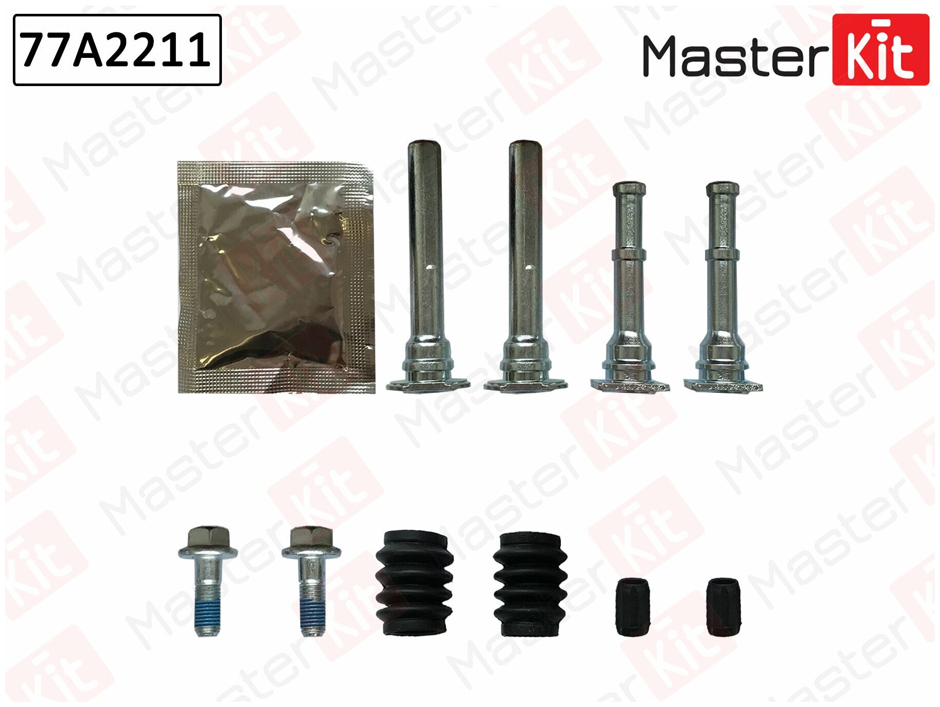 Комплект направляющих тормозного суппорта Land Rover FREELANDER (L314) 1998 - 2006, Nissan P, MASTERKIT 77A2211