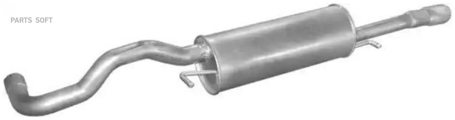 Глушитель задняя часть Polmostrow арт. 0118