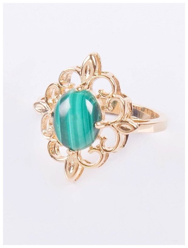 Кольцо, малахит