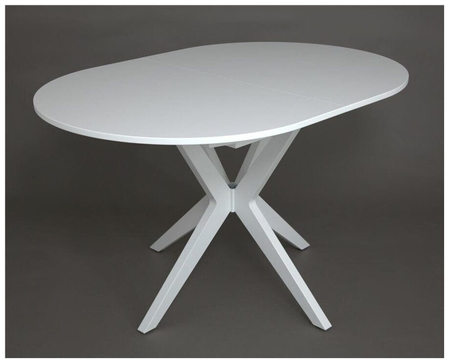 Стол "Астерия" (Белый /шпон Бук) 1300 (1750) * 900