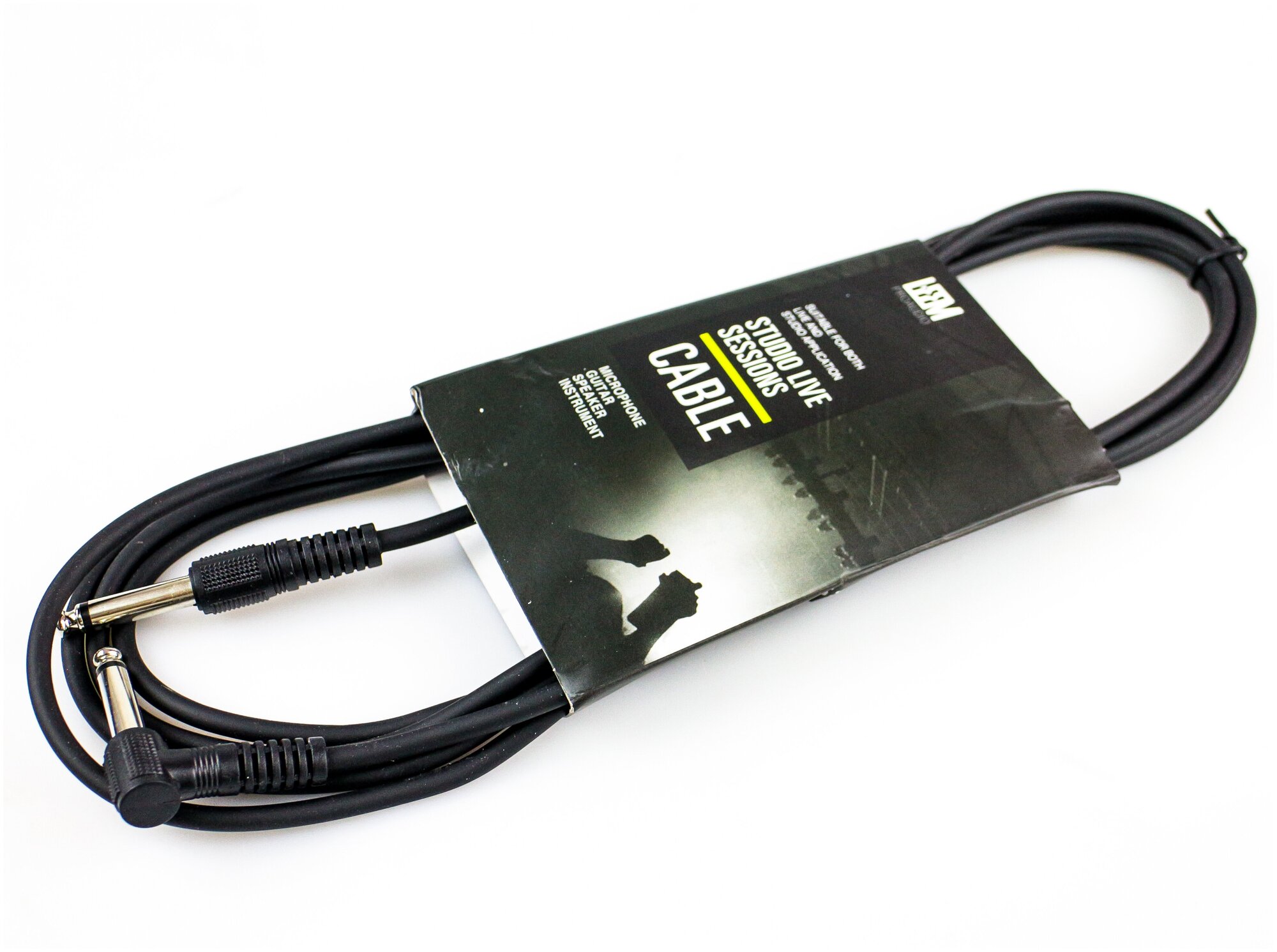 Кабель инструментальный LEEM CM-10 3м. (прямой-угловой)