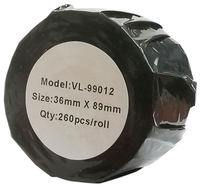 Лента Vell VL-D-99012/S0722400 (36 х 89 мм, белая) для Label Writer 400/450/450 Turbo (2 шт)