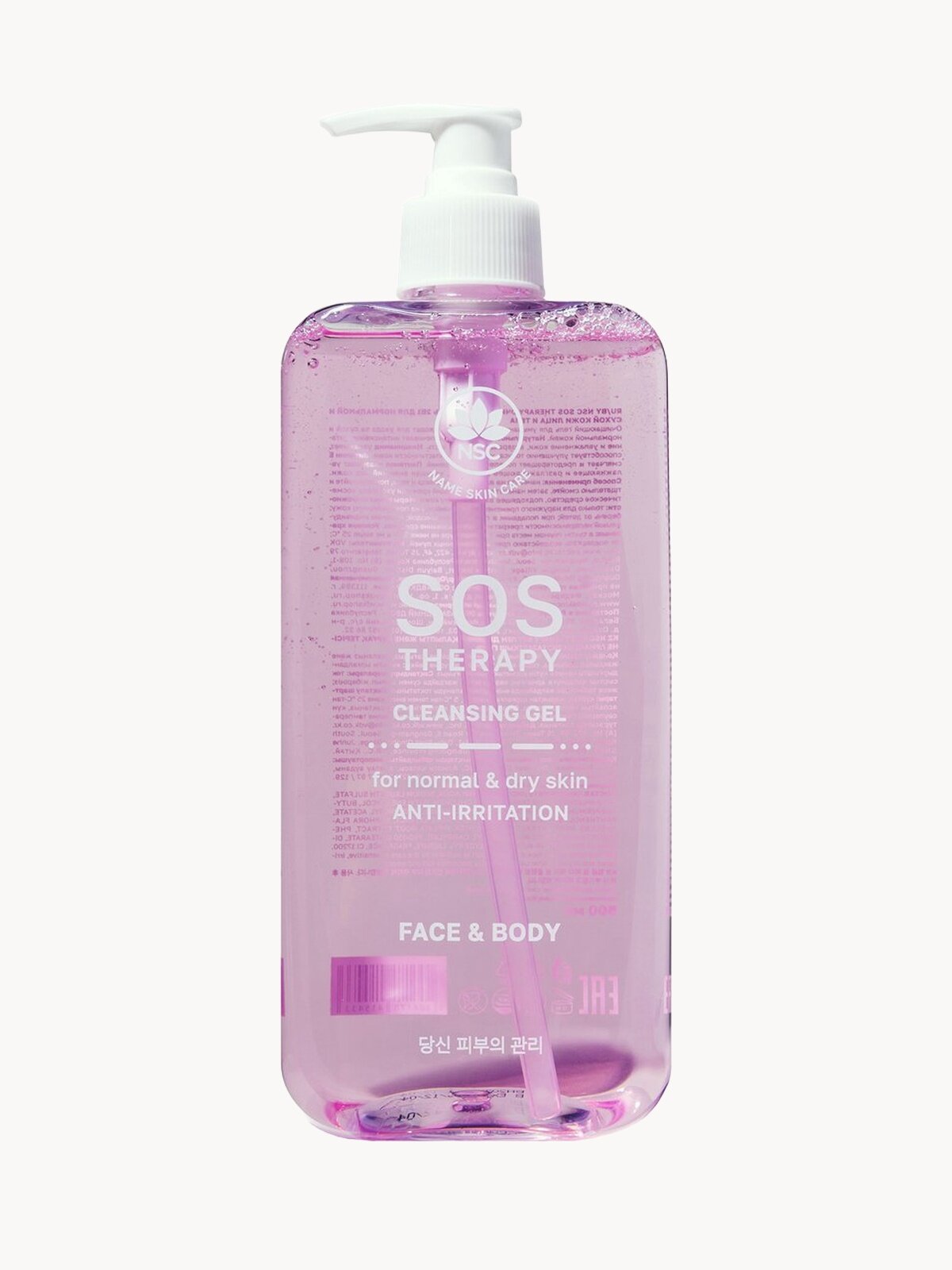 Очищающий гель для лица и тела Name Skin Care SOS Therapy 2 в 1, 500 мл