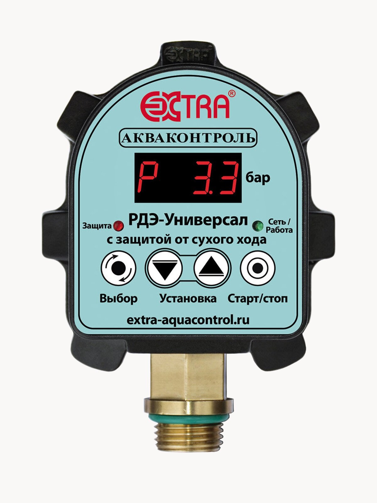 Реле давления электронное РДЭ универсал 10-2.2 (0.2-9.9 бар, 1/2" НР)