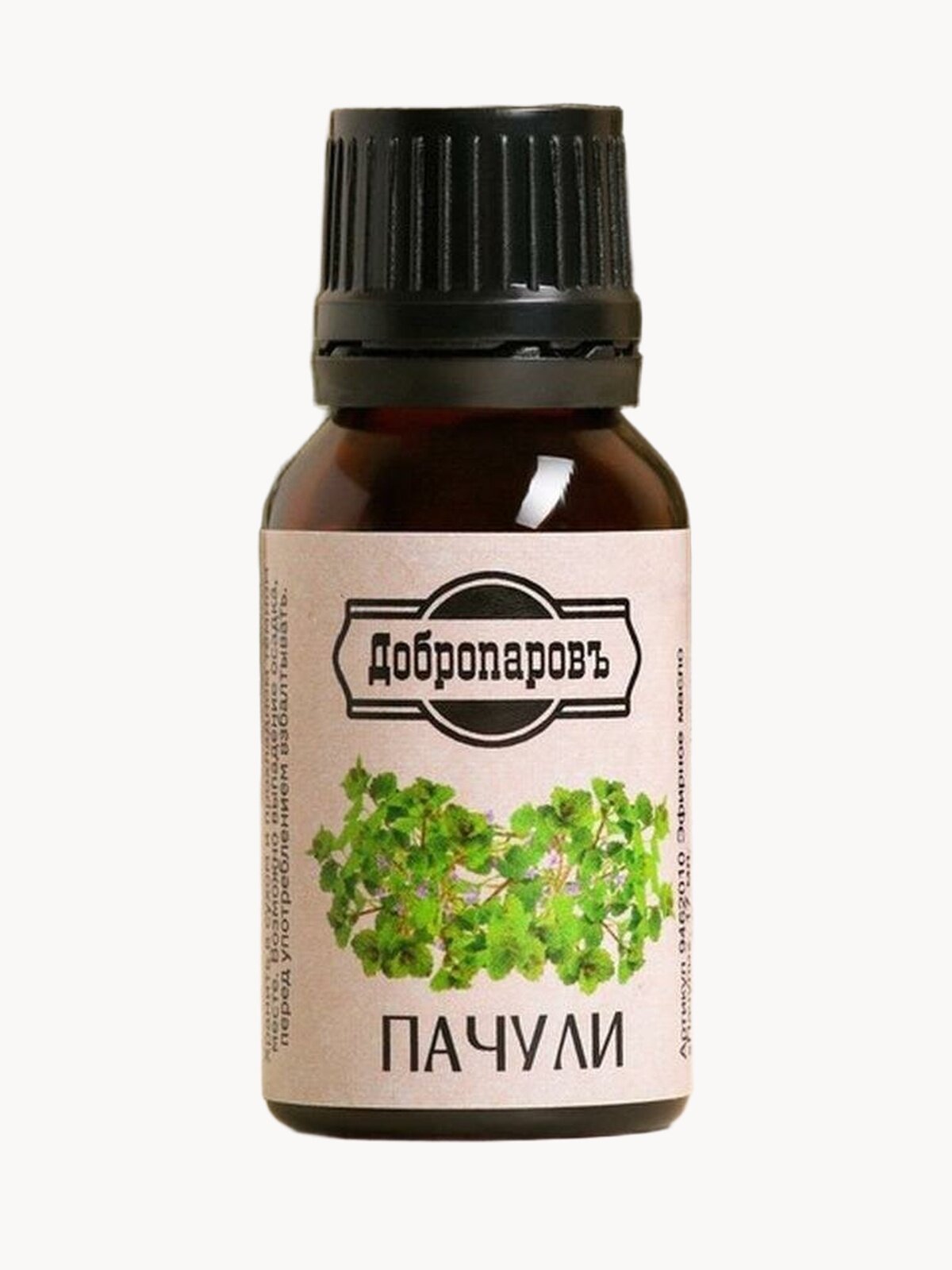 Эфирное масло Добропаровъ "Пачули", флакон-капельница, объем 17 мл