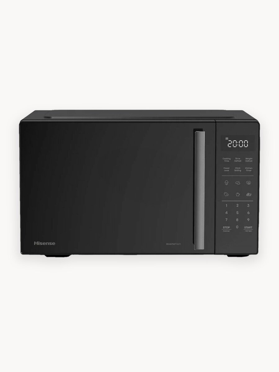 Микроволновая печь для кухни Hisense H23MOBS4HI, 23 л, инверторная технология, стекло премиум класса, керамическое покрытие, микроволновка свч