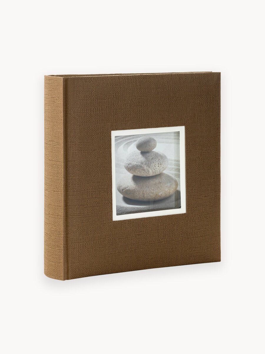 Фотоальбом Fotografia 10x15 см 200 фото, книжный переплет, коричневый, «Крафт», FA-EBBM200-834