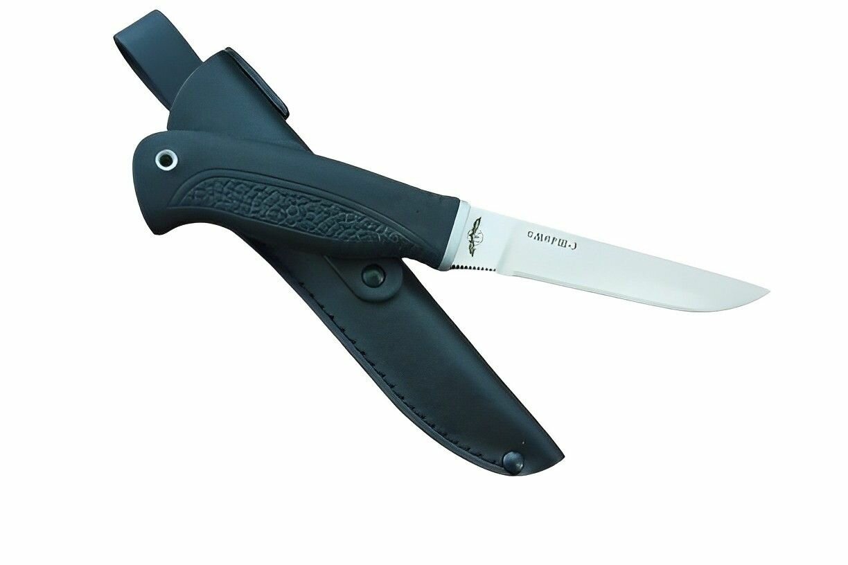 Нож туристический Смерш-3, Мелита-К (6мм) (термоэластопласт (резина), антиблик)