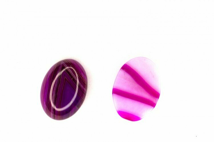 Кабошон овальный 18х13х5мм, Агат, оттенок розовый, 2010-005, 1шт