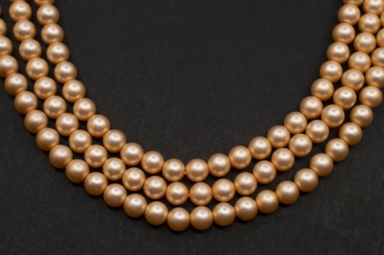 Жемчуг Preciosa, цвет 70114 матовый молочный, 5мм, 10шт