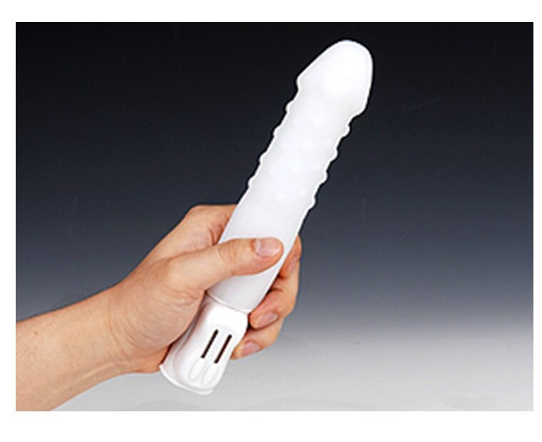 Вибратор классический White Cock Sofutobaibu Hen