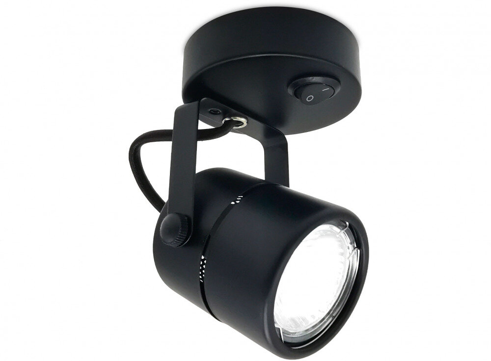 Светильник Ambrella Light Techno Spot TA102, GU10, 10Вт, 4000К, поворотный, черный — фото 1