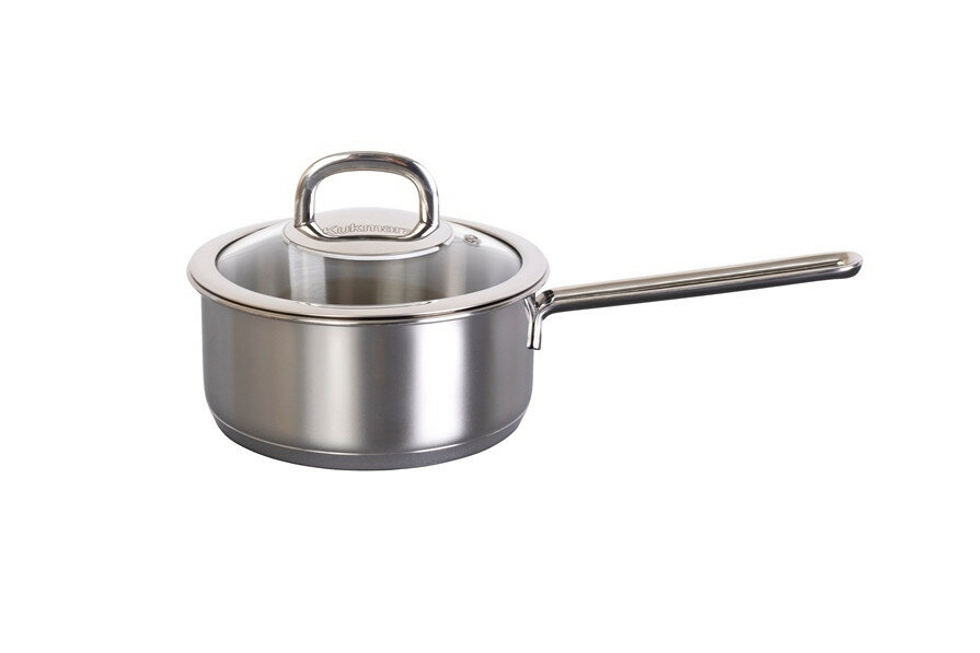 Ковш линии "SAFIA" 1,2л. д.16см, со стекл. крышкой SF-LDL1216G KUKMARA