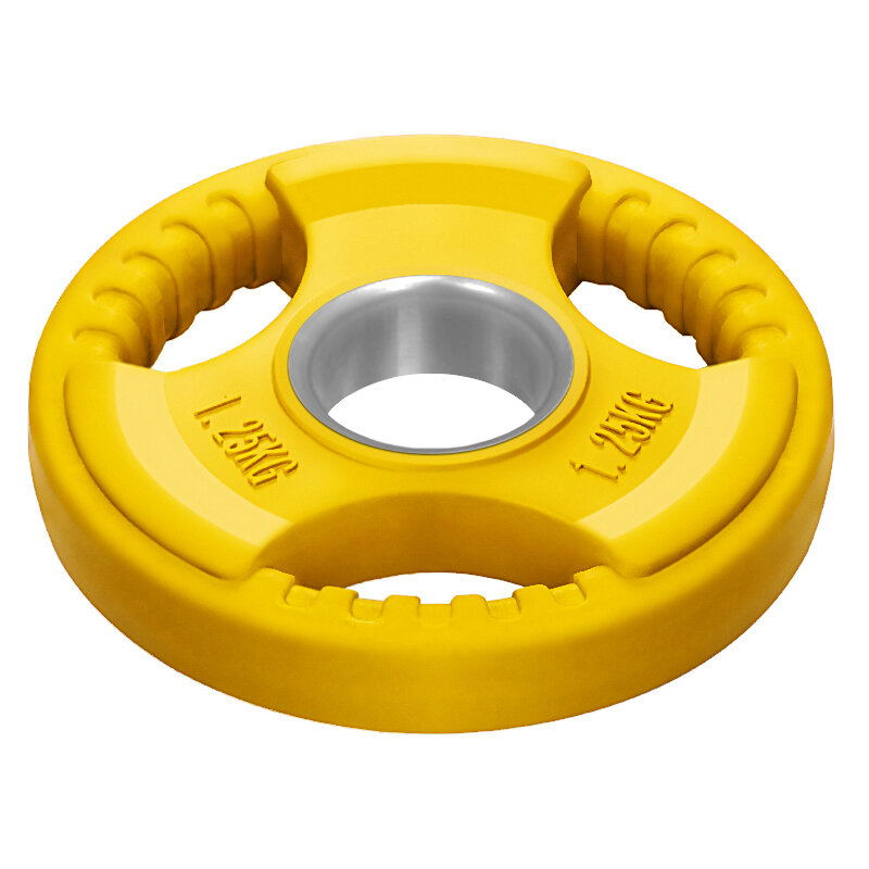 Диск обрезиненный с 3-мя хватами Voitto V-305 1,25 кг, цветной (d51)