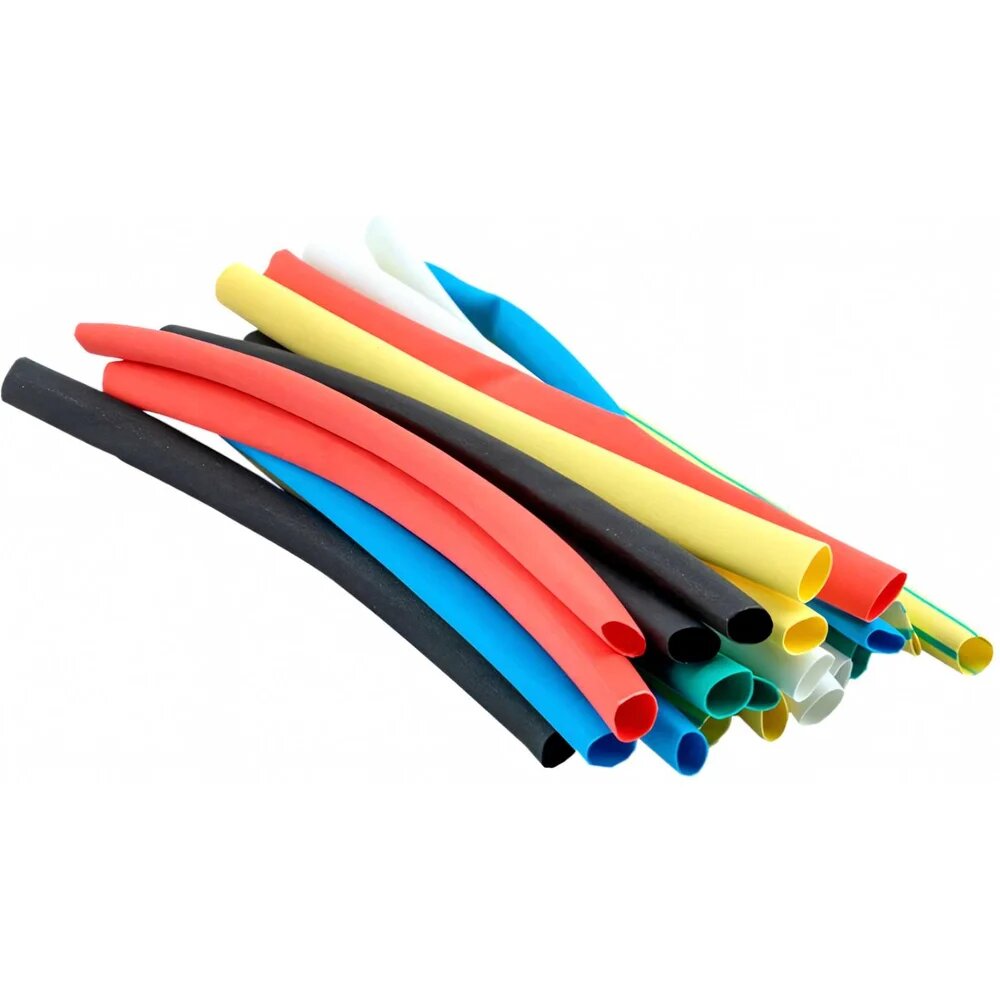 Термоусаживаемая трубка EKF ТУТ 4/2 набор: 7 цветов по 3шт. 100мм. PROxima tut-n-4