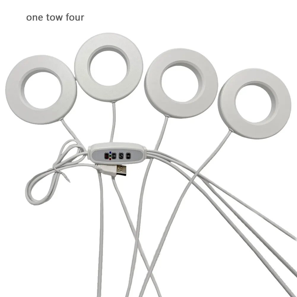 Лампа для выращивания растений полного спектра, 3/9/12 ч, таймер, светодиодная лампа Halo для растений, регулируемая по высоте лампа под шкафом, лампа для растений для маленьких растений