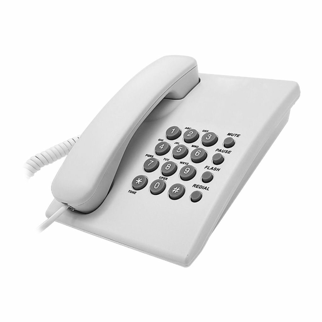 Проверенный телефон базовый стационарный для пожилых людей с аналоговым домом стеной Hold Redial Small Desk Wall