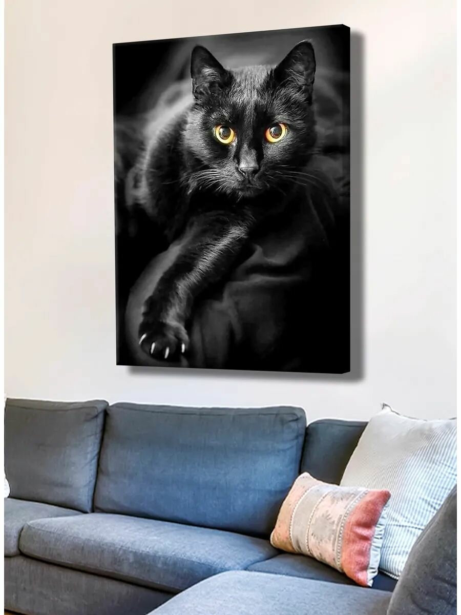 Картина "Тень ночи", для интерьера 50х70см 1шт.