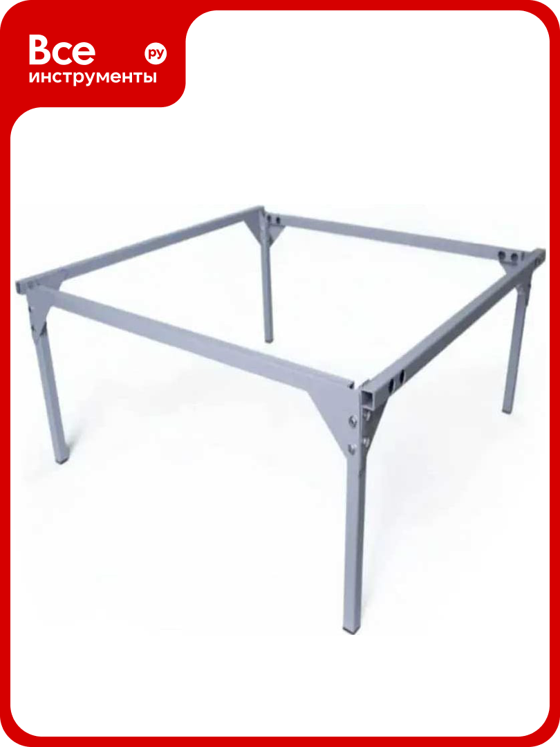 Подставка каркасная для душевого поддона ВИЗ ANTIKA из прочного металла, серый цвет, серия