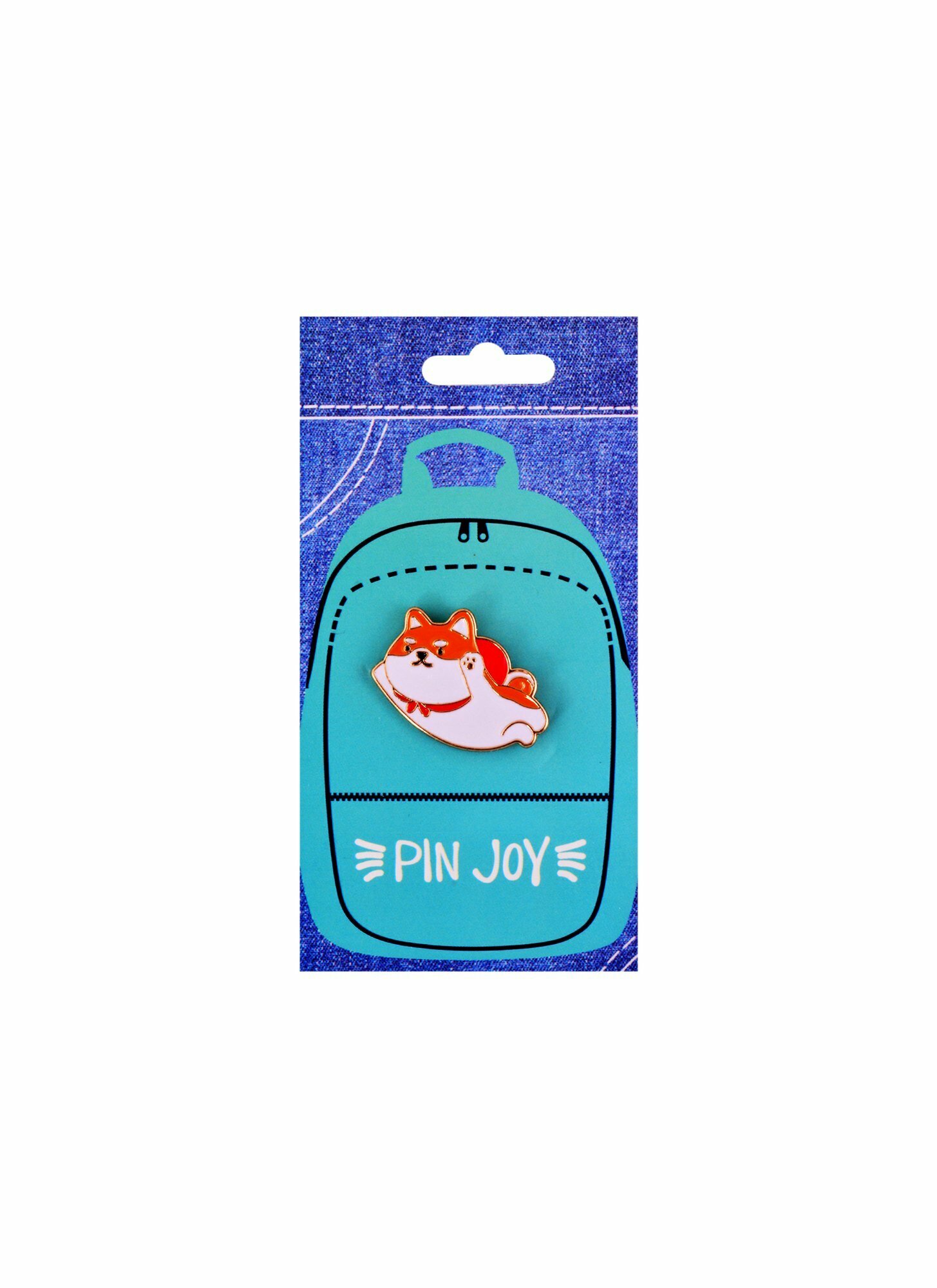 Значок Pin Joy Сиба-ину Супергерой (металл) (12-08599-918)