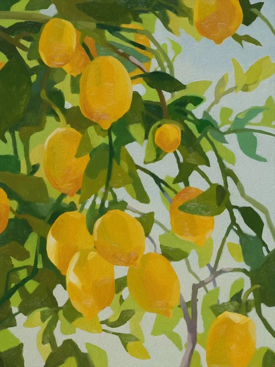 Постер лимон для кухни, 30 x 40 см, материал бумага, без рамы — фото 1